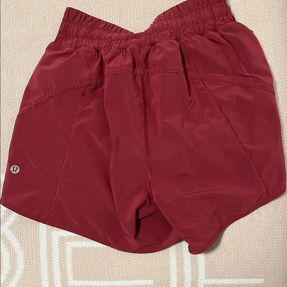 lululemon athletica | Shorts | Lululemon Athletica Red Athletic Shorts ...